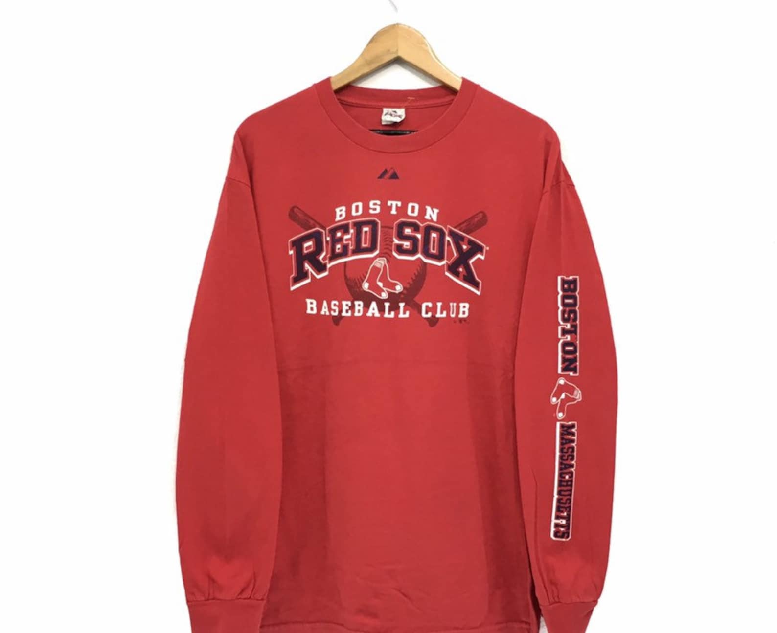 Vintage Boston Red Sox Crewneck Long Sleeve Sweatshirt Big - Etsy