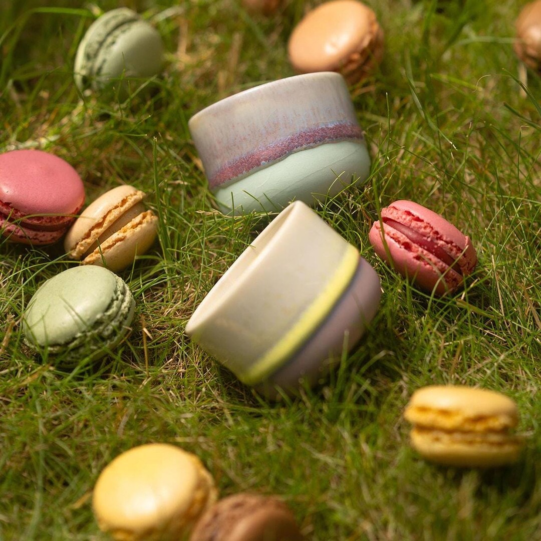 Handmade Ceramic Macaron Cup – Unique Coffee Mug - Etsy