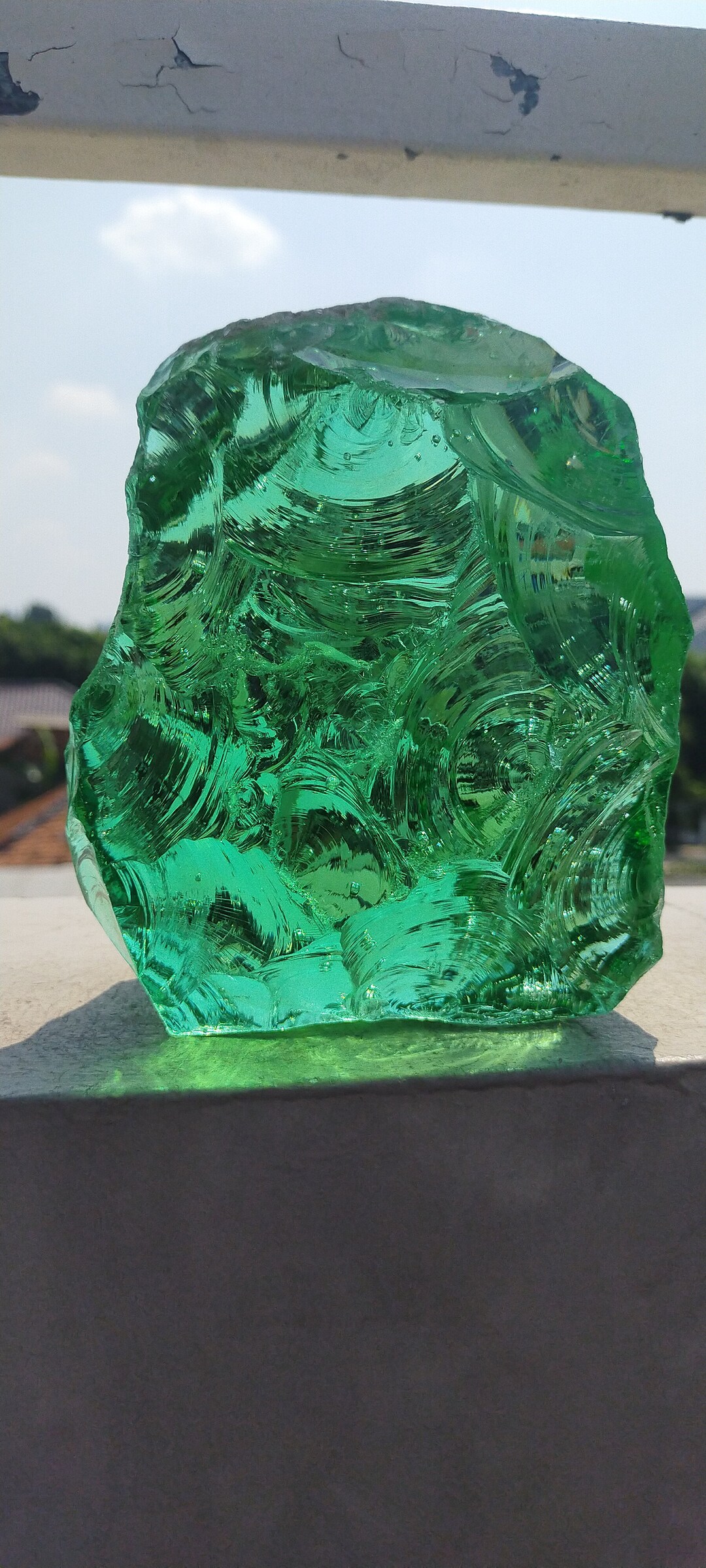 Green Andara Monatomic Crystal Glass Rough 1.9kg. - Etsy