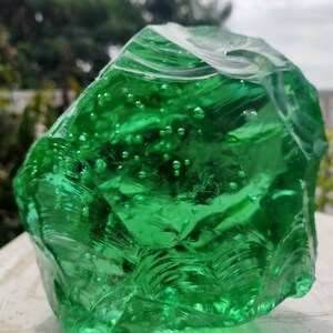 Emerald Green Andara Monatomic Crystal Glass Rough 2,3kg - Etsy
