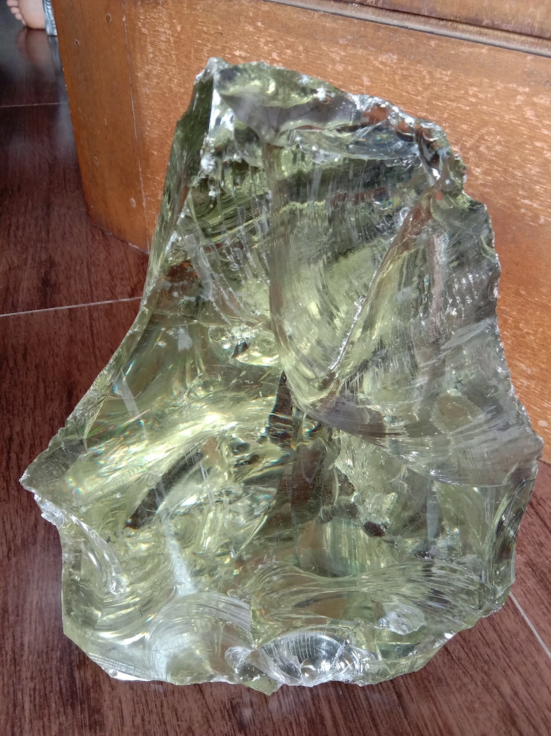 13kg of Wonderful Light Yellow Andara Volcanic Crystal Glass Rough. - Etsy