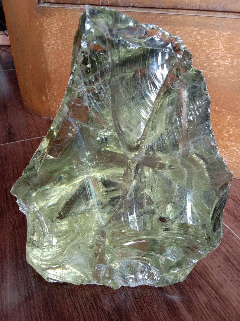 13kg of wonderful light yellow andara volcanic crystal glass | Etsy