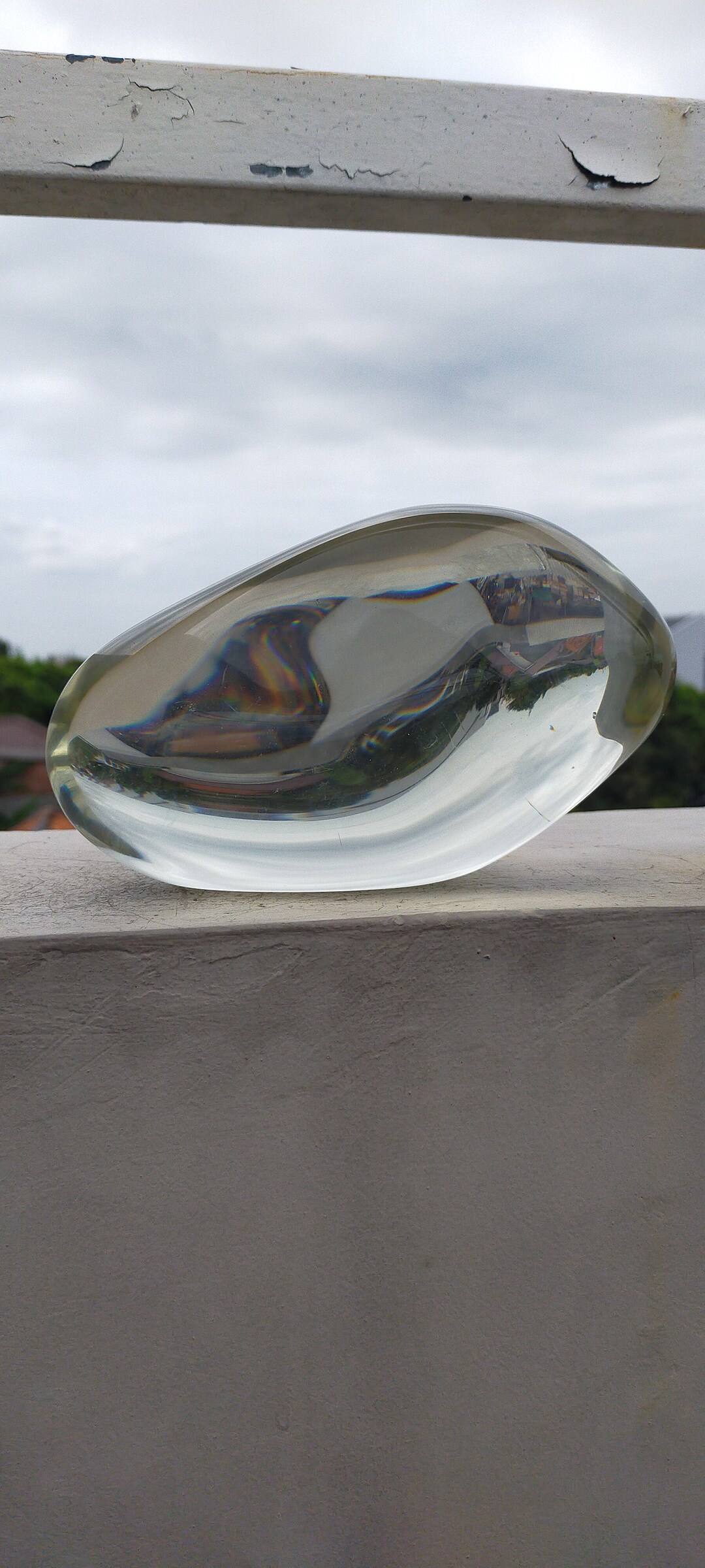 White Clear Oval Andara Monatomic Crystal Glass Polished 1.65kg - Etsy