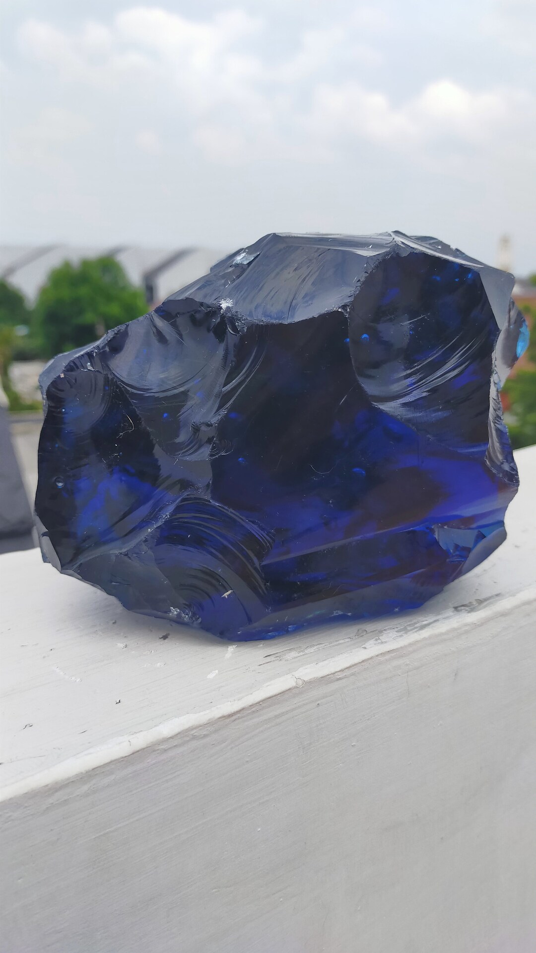 Deep Ocean Blue Andara Monatomic Crystal Glass Rough 2,15kg - Etsy