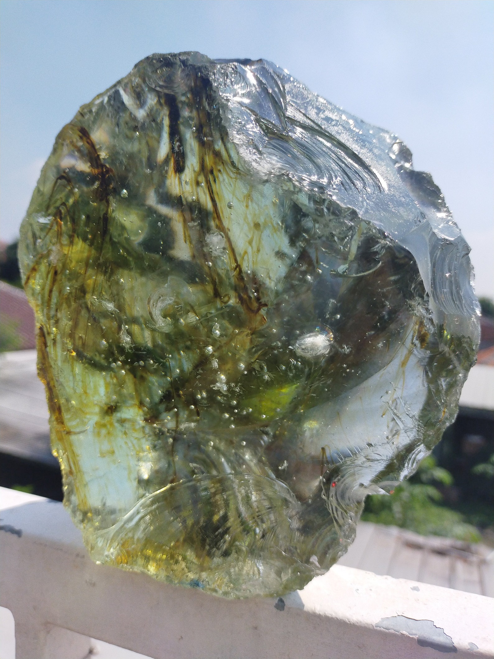 2.7kg Soft Yellow Andara Volcanic Crystal Glass Rough. - Etsy