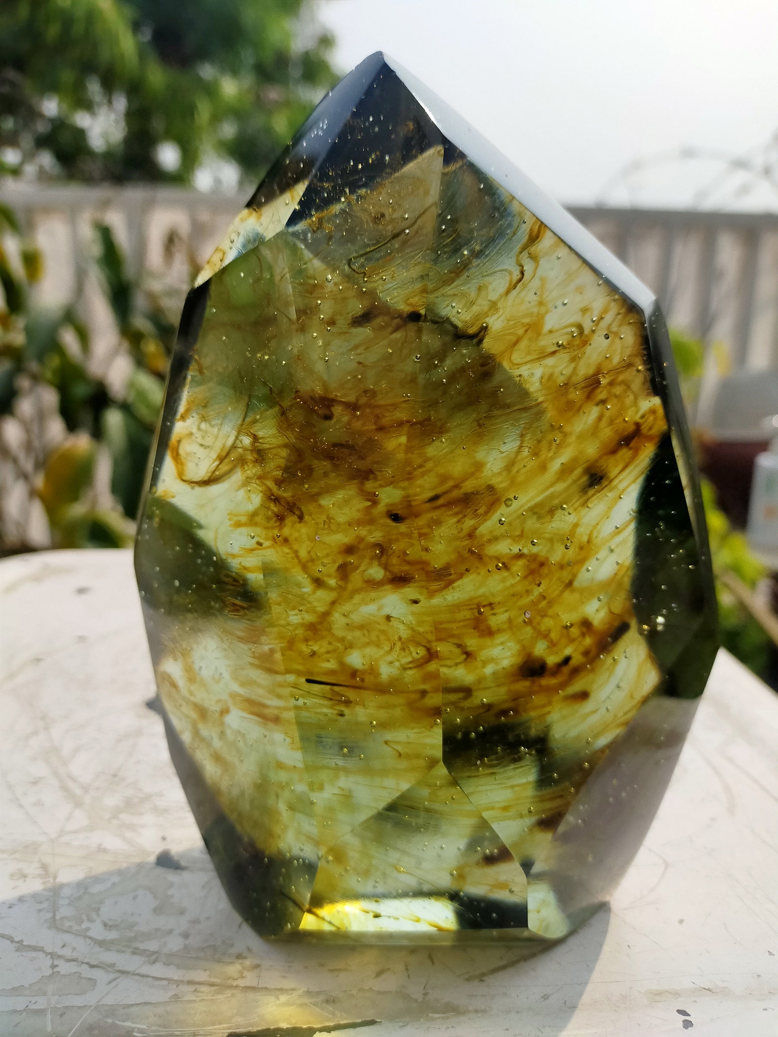 Topaz Andara Monatomic Crystal Glass Cutting Polished 1,6kg - Etsy