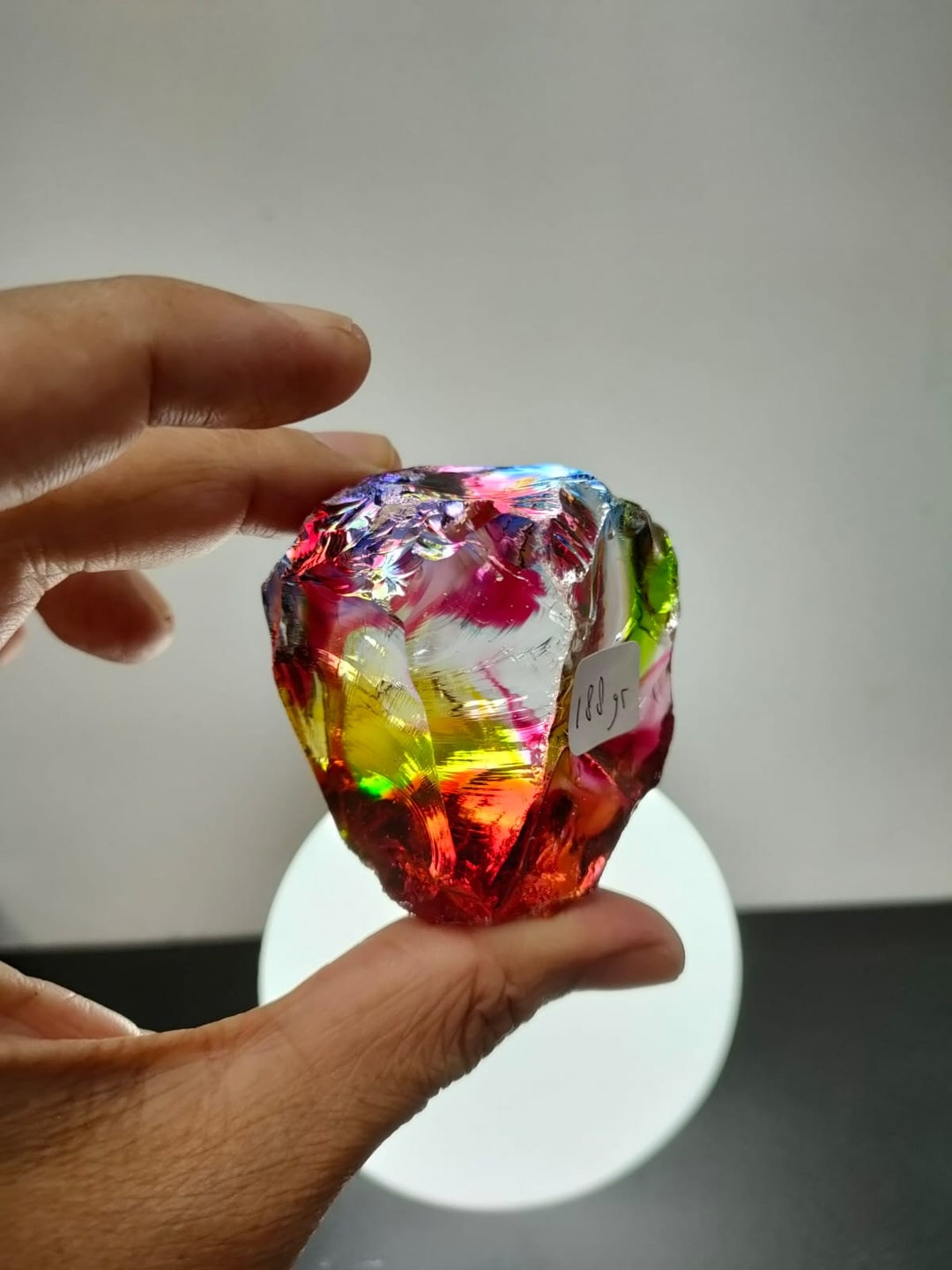 Rainbow Andara Monatomic Crystal Glass Rough 188gr - Etsy