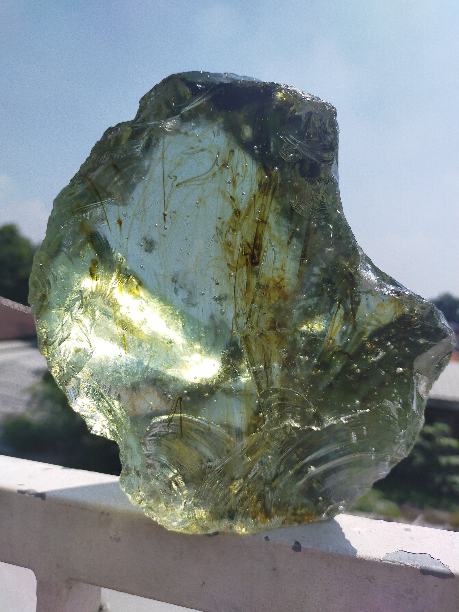 2.7kg Soft Yellow Andara volcanic crystal glass rough. | Etsy