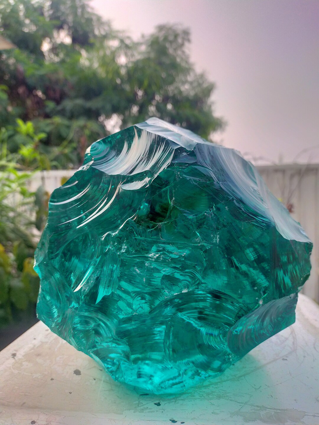 Ocean Green Andara Monatomic Crystal Glass Rough 7,3kg - Etsy