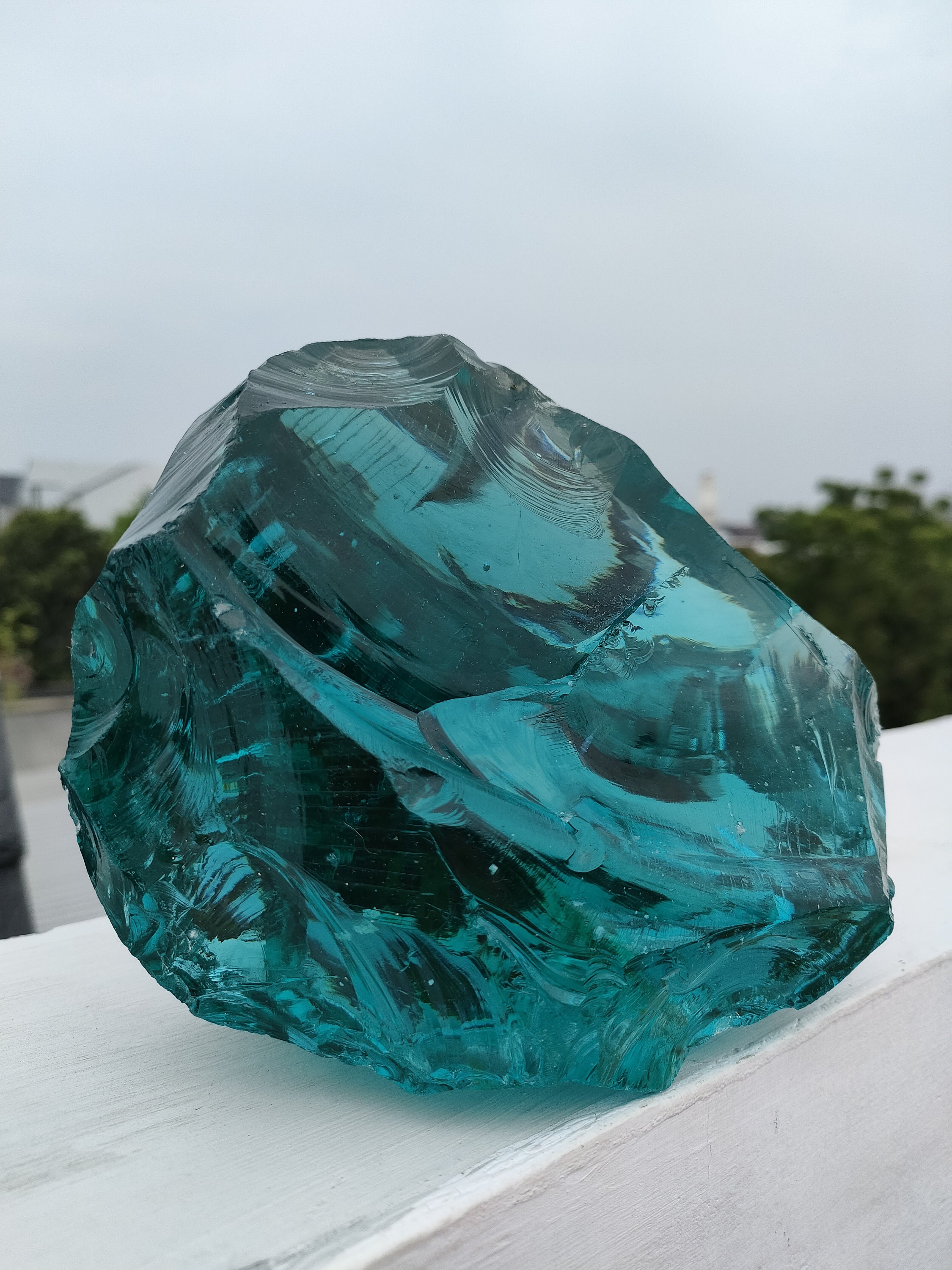 Dark Ocean Green Andara Monatomic Crystal Glass Rough 1,95kg - Etsy