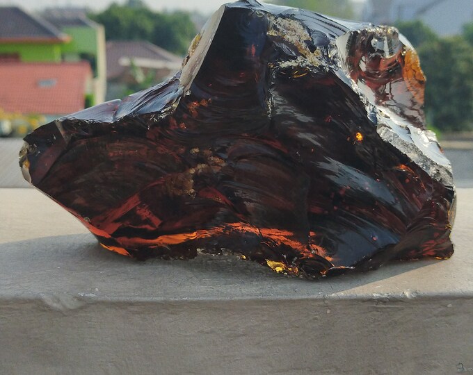 Red Tea Andara Volcanic Crystal Glass Rough 1,5kg - Etsy