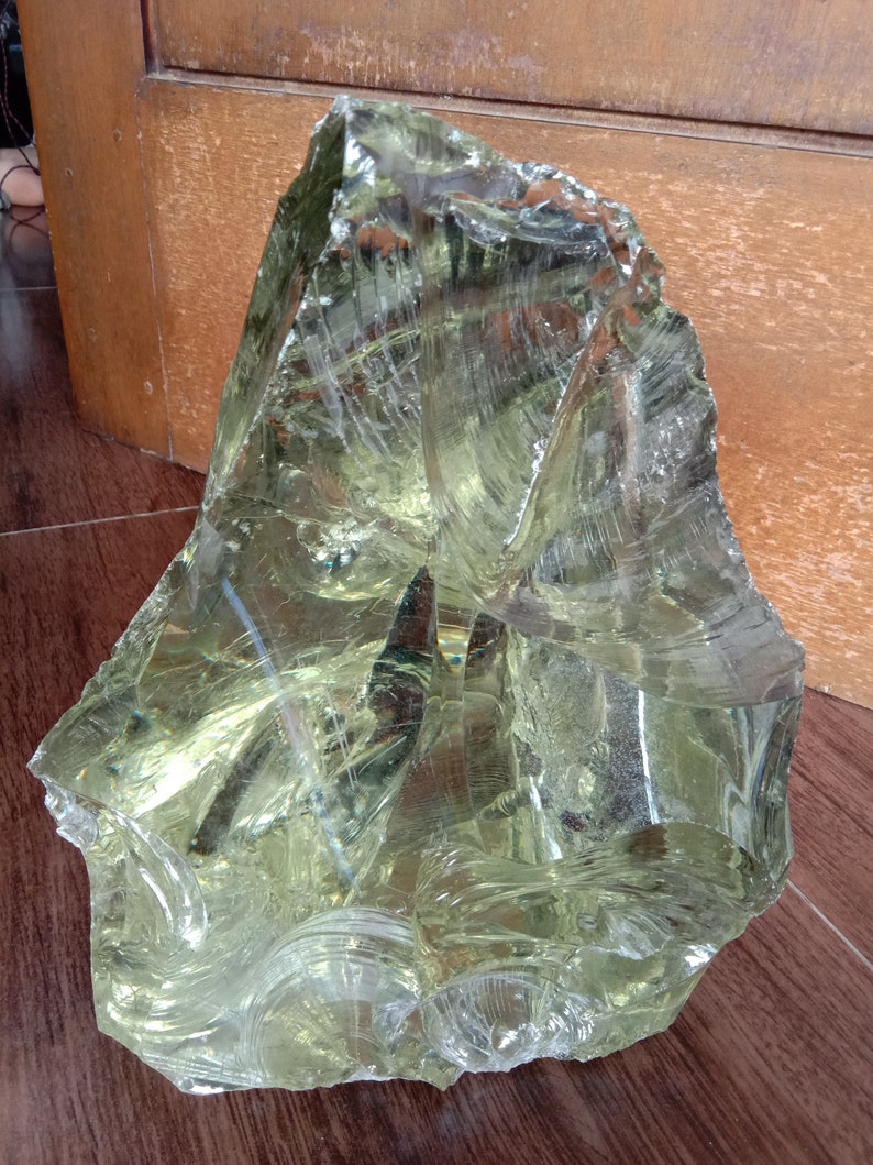 13kg of wonderful light yellow andara volcanic crystal glass | Etsy