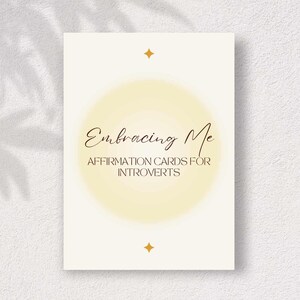30 Digital Affirmation Cards for Introverts, Digital Download, PDF ...