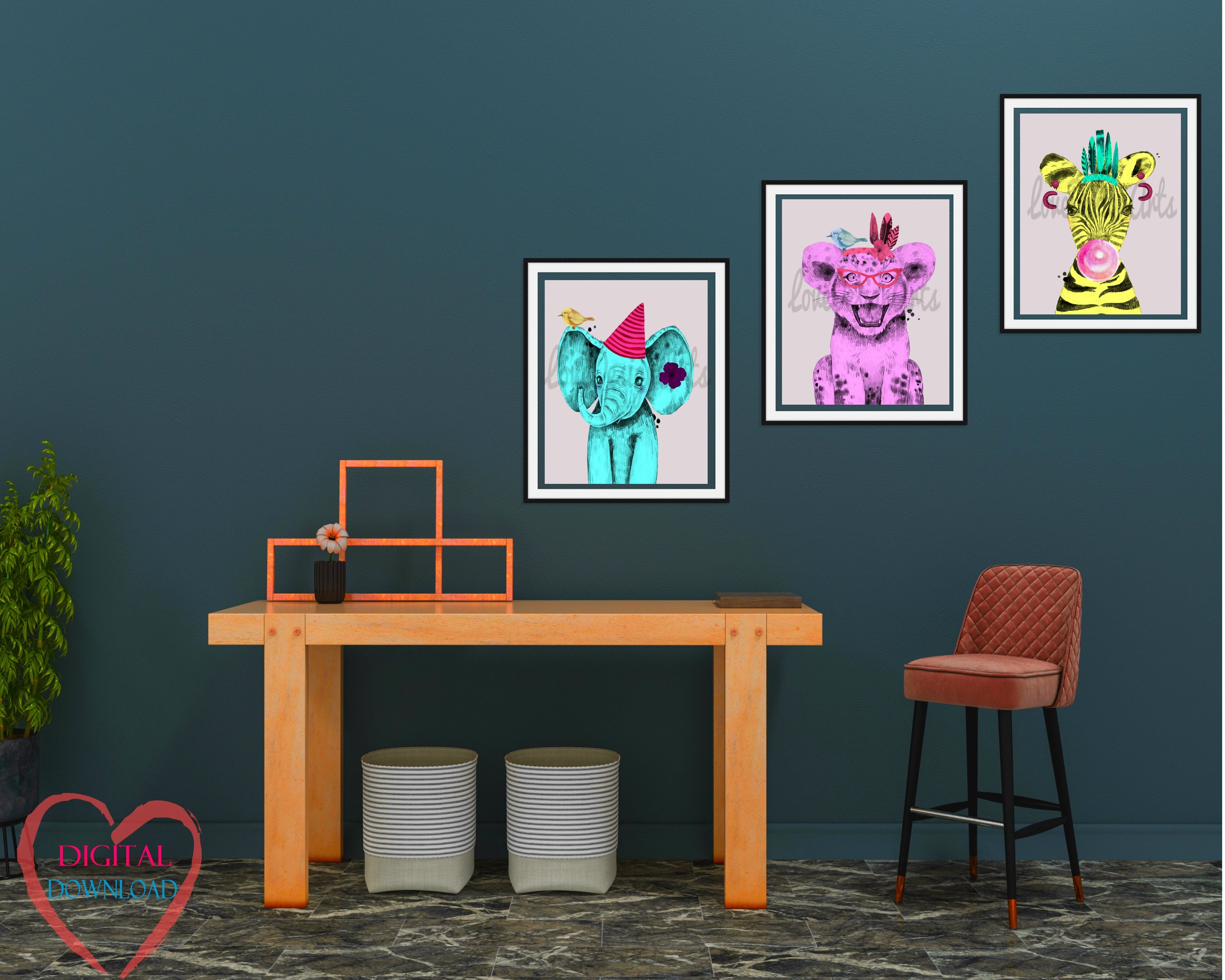 Childs Room Print Download printCreative picSet of 3 | Etsy