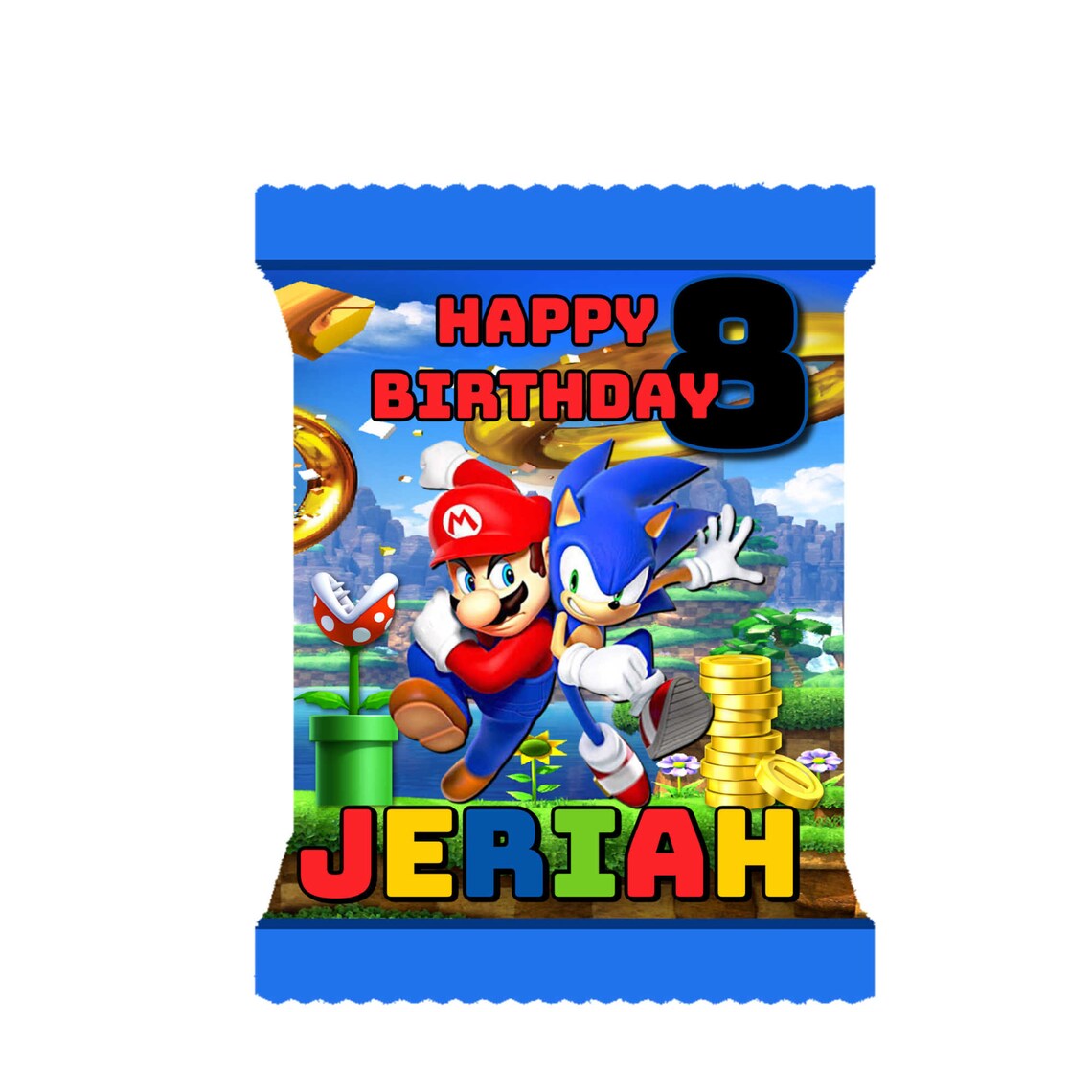 Sonic Vs Mario Party Sonic Vs Mario Chip Bag Sonic Vs Mario Crisp ...