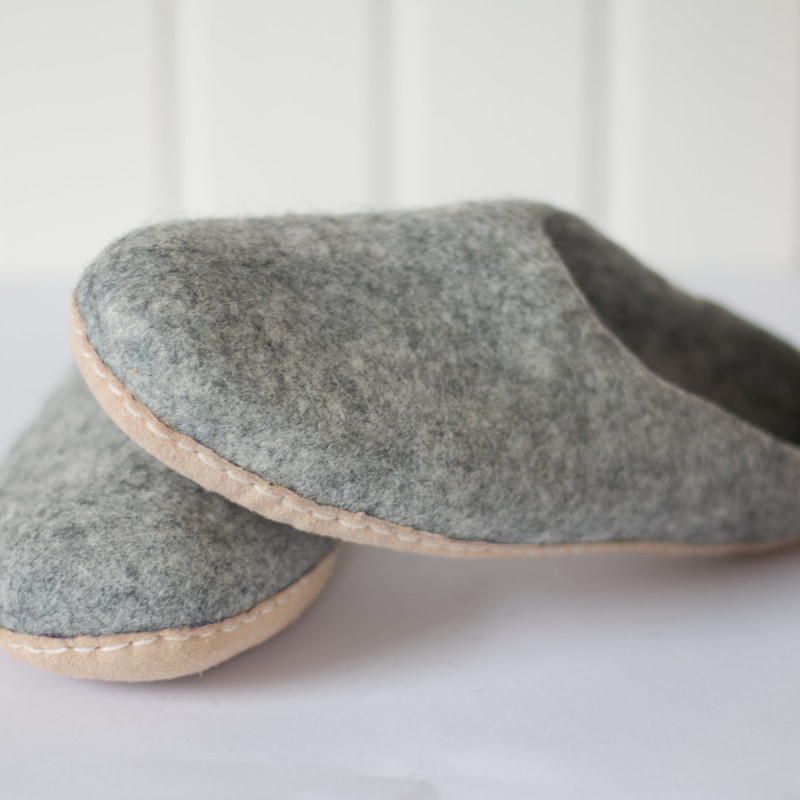 Felt Slippers - Etsy