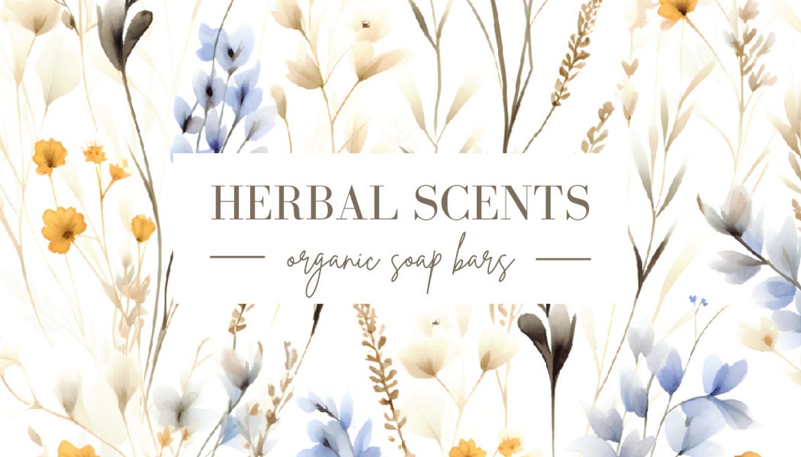 Neutral Floral Business Card Template, Editable Canva Template - Etsy