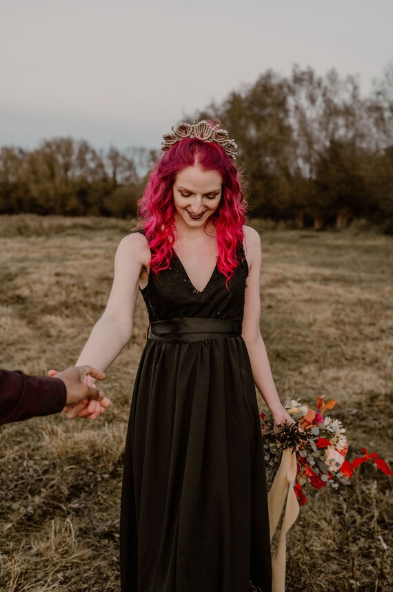 Matte black wedding dress 60 photos - Astyledwedding.com