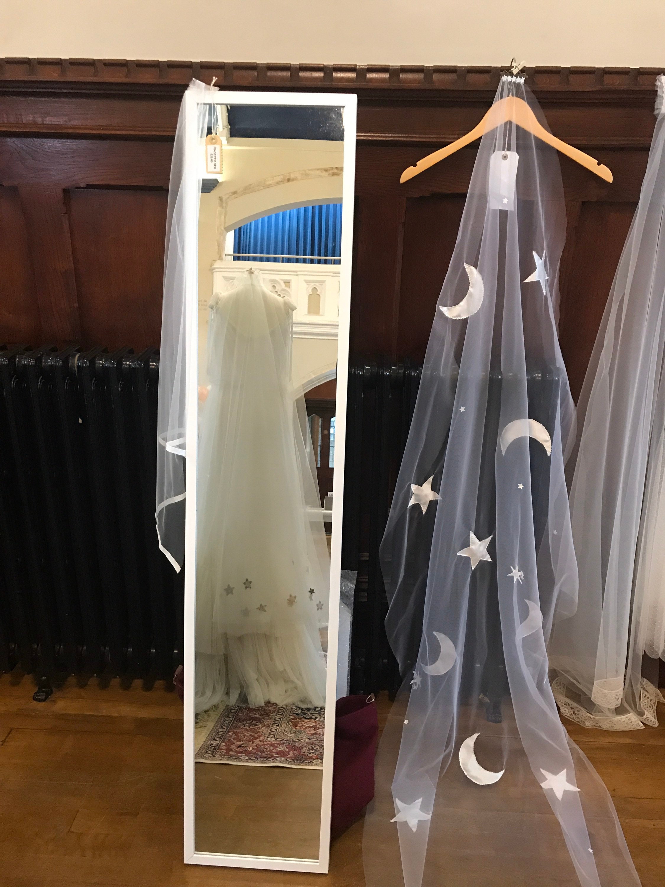 Celestial Chapel Veil. Bridal Veil. Boho Veil. Star, Moons, Wedding ...