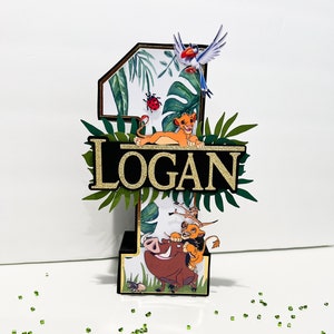 3D Lion King Number: Safari Birthday Party Decoration - Etsy