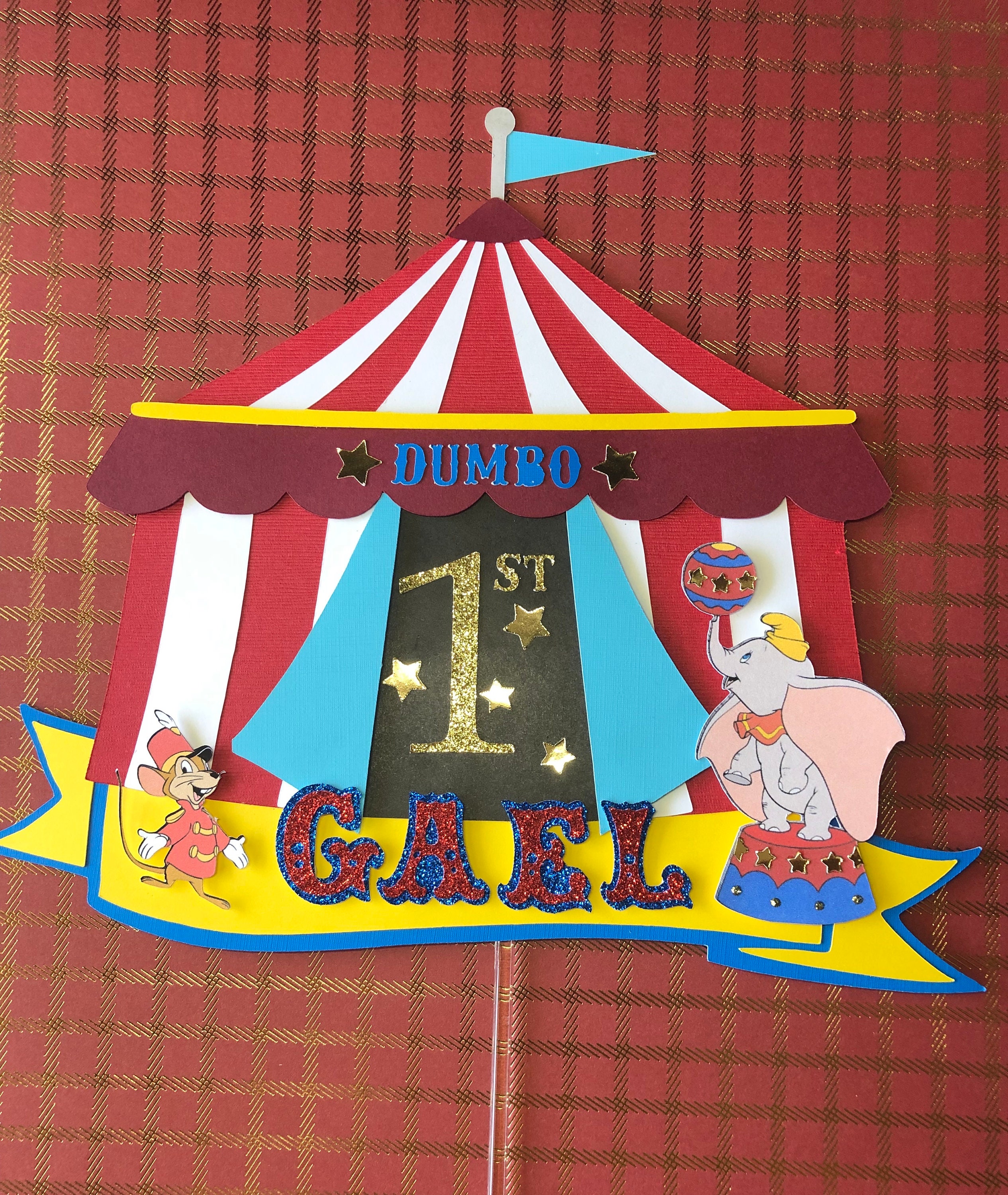 Dumbo Cake Topper Dumbo Baby Showercircus First | Etsy