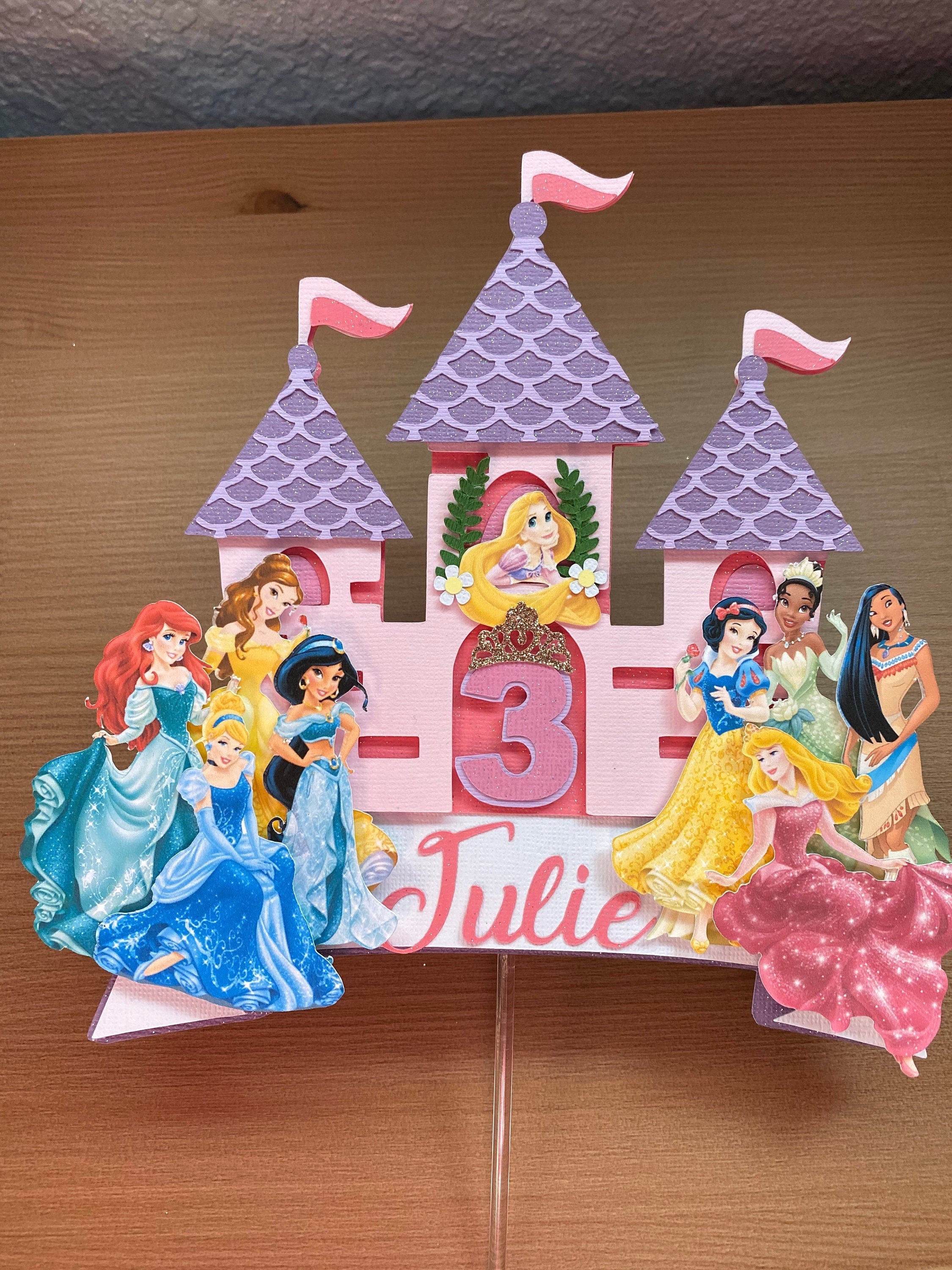 Disney Princess Cake Topper Personalized Cake Topperdisney | Etsy