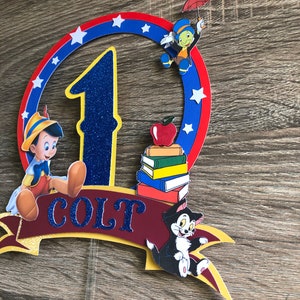 Pinocchio Cake Topper,pinocchio Party Decoration, Boy 1st Birthday ...