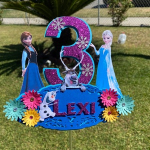 Frozen Cake Topper, Anna and Elsa Party Decor,princess Elsa Cake Topper ...
