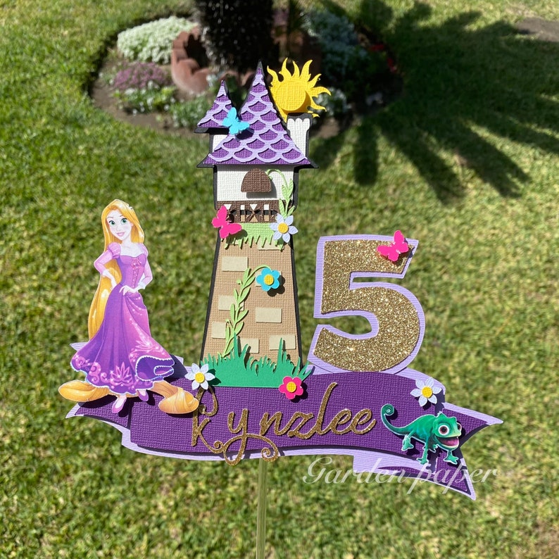 Tangled Cake Topper Rapunzel Cake Topperrapunzel - Etsy