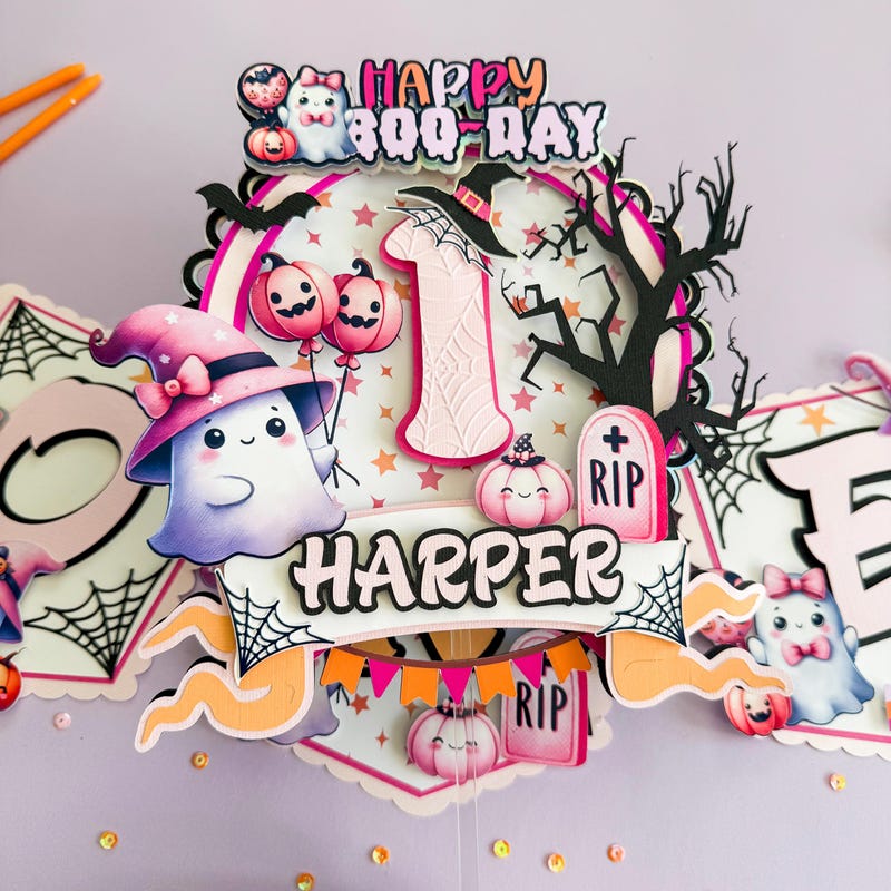 Halloween Cake Topper - Etsy