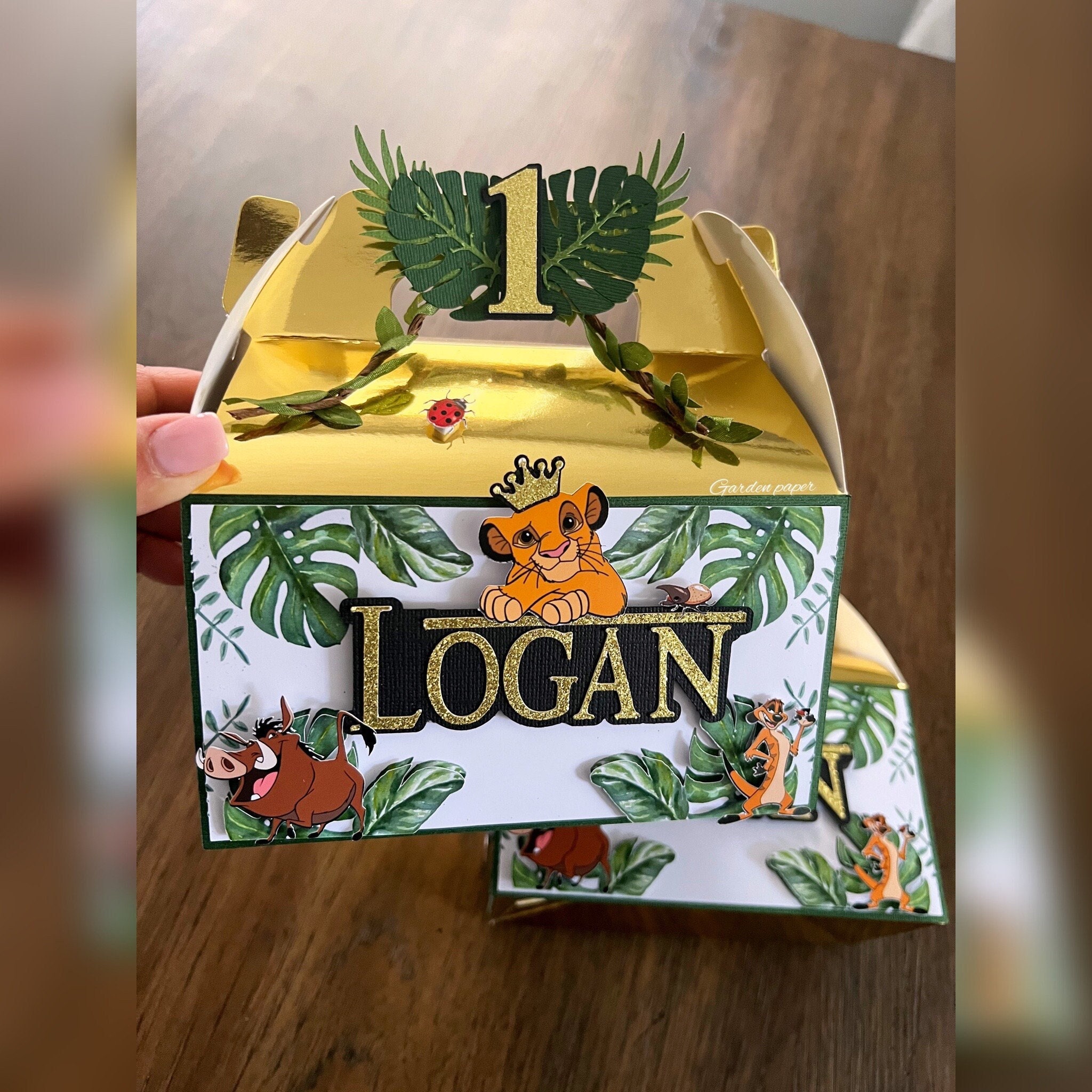 Custom Word Party Favor Boxes: 1st Birthday Decoration - Etsy