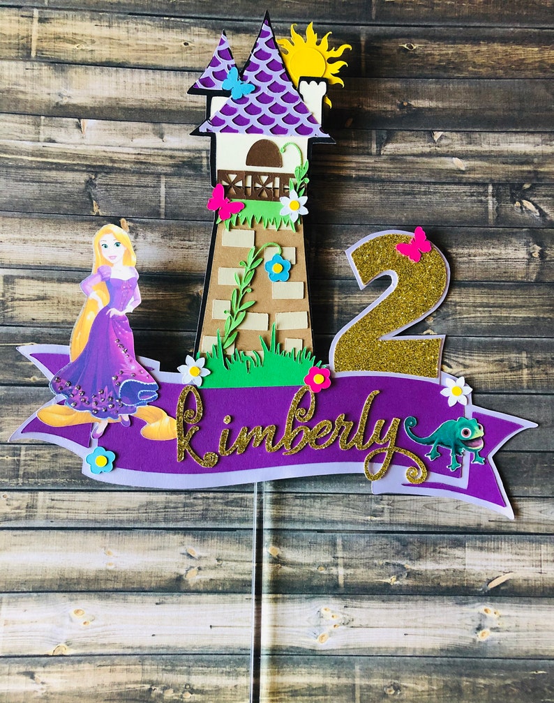 Tangled Cake Topper Rapunzel Cake Topperrapunzel - Etsy