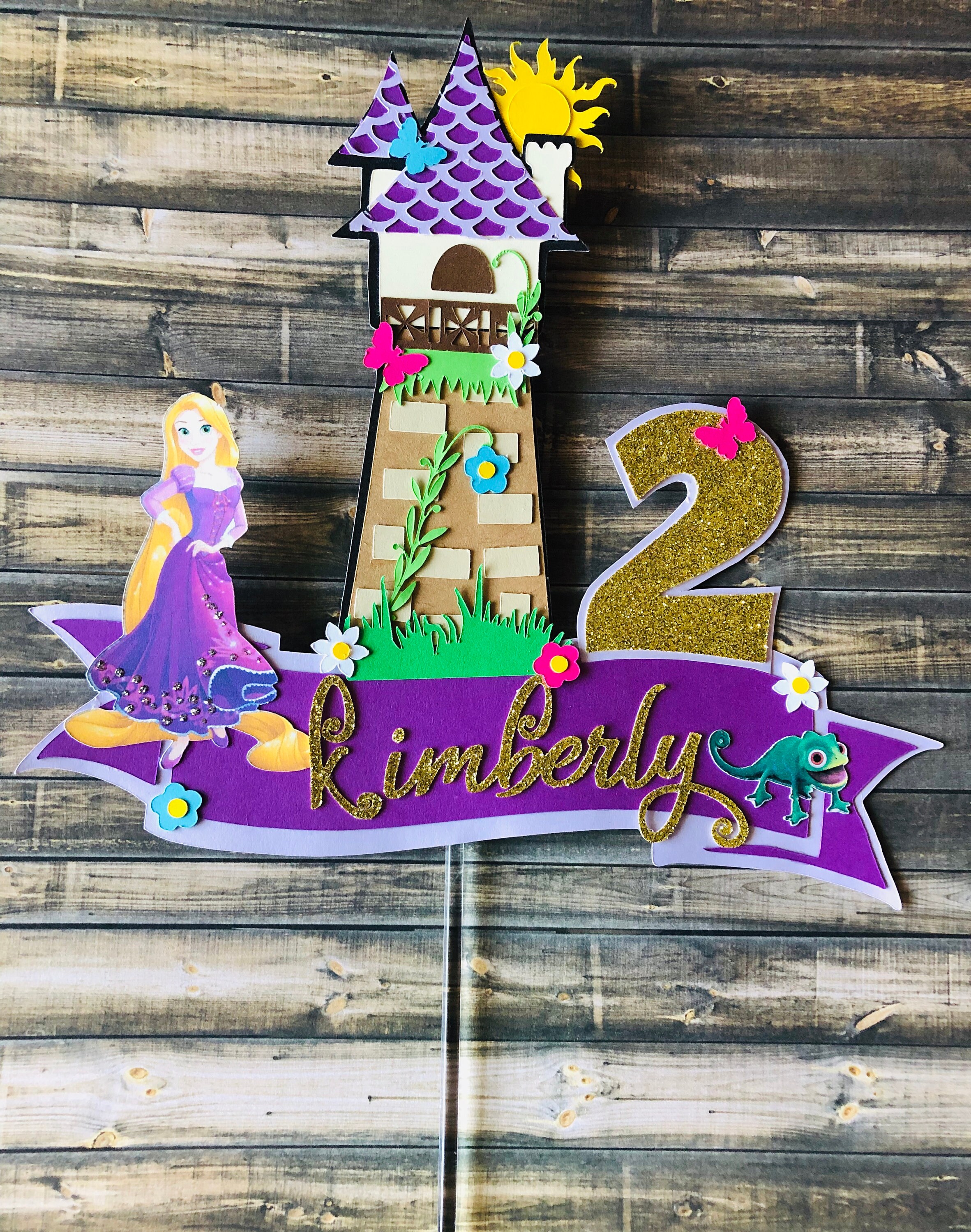 Tangled Cake Topper Rapunzel Cake Topperrapunzel - Etsy