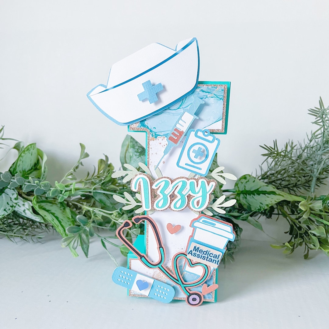 Nurse Graduation Letter 3D, RN 3D Letter 3D, Medical Assistant Letter ...