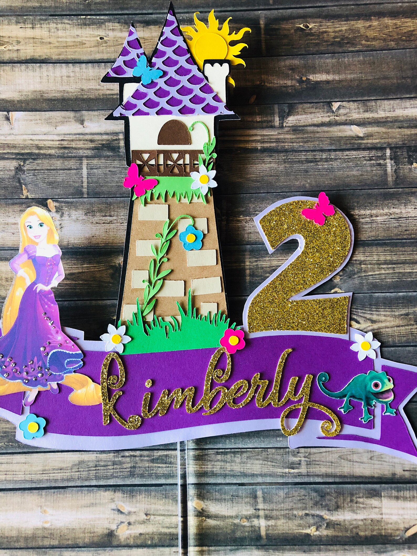 Tangled Cake Topper Rapunzel Cake Topperrapunzel - Etsy