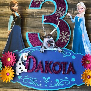Frozen Cake Topper, Anna and Elsa Party Decor,princess Elsa Cake Topper ...
