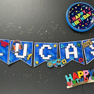 Gamer Banner Decor, Level up Banner, Game Decoration, Video Games ...