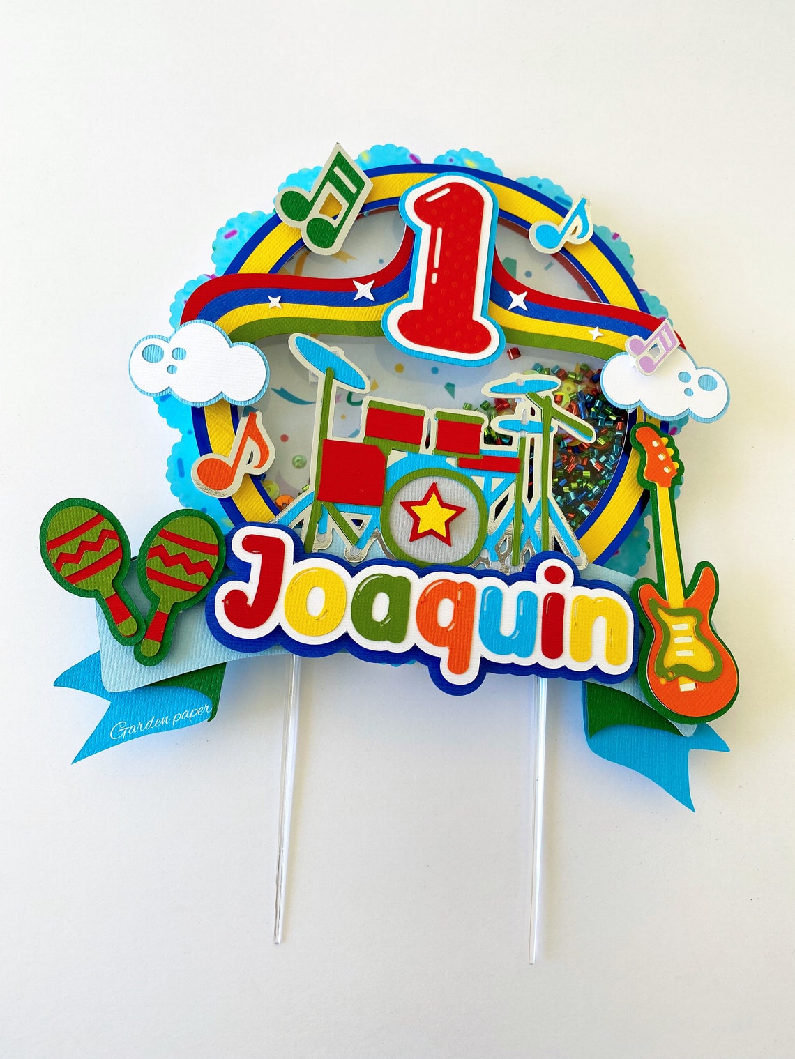 Music Cake Topper Music Shaker Cake Topper Party Decor - Etsy