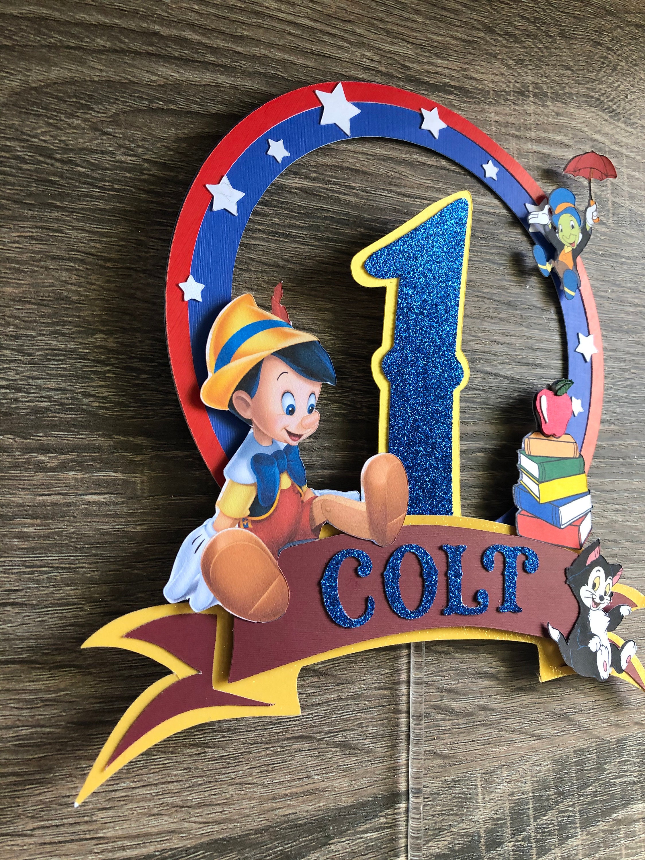 Pinocchio Cake Topperpinocchio Party Decoration Boy 1st | Etsy