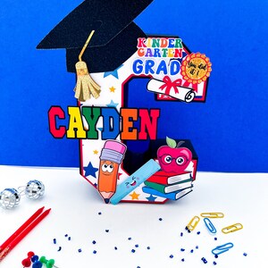 Kindergarten Graduation Letter 3d,kinder Party Decoration,preschool ...