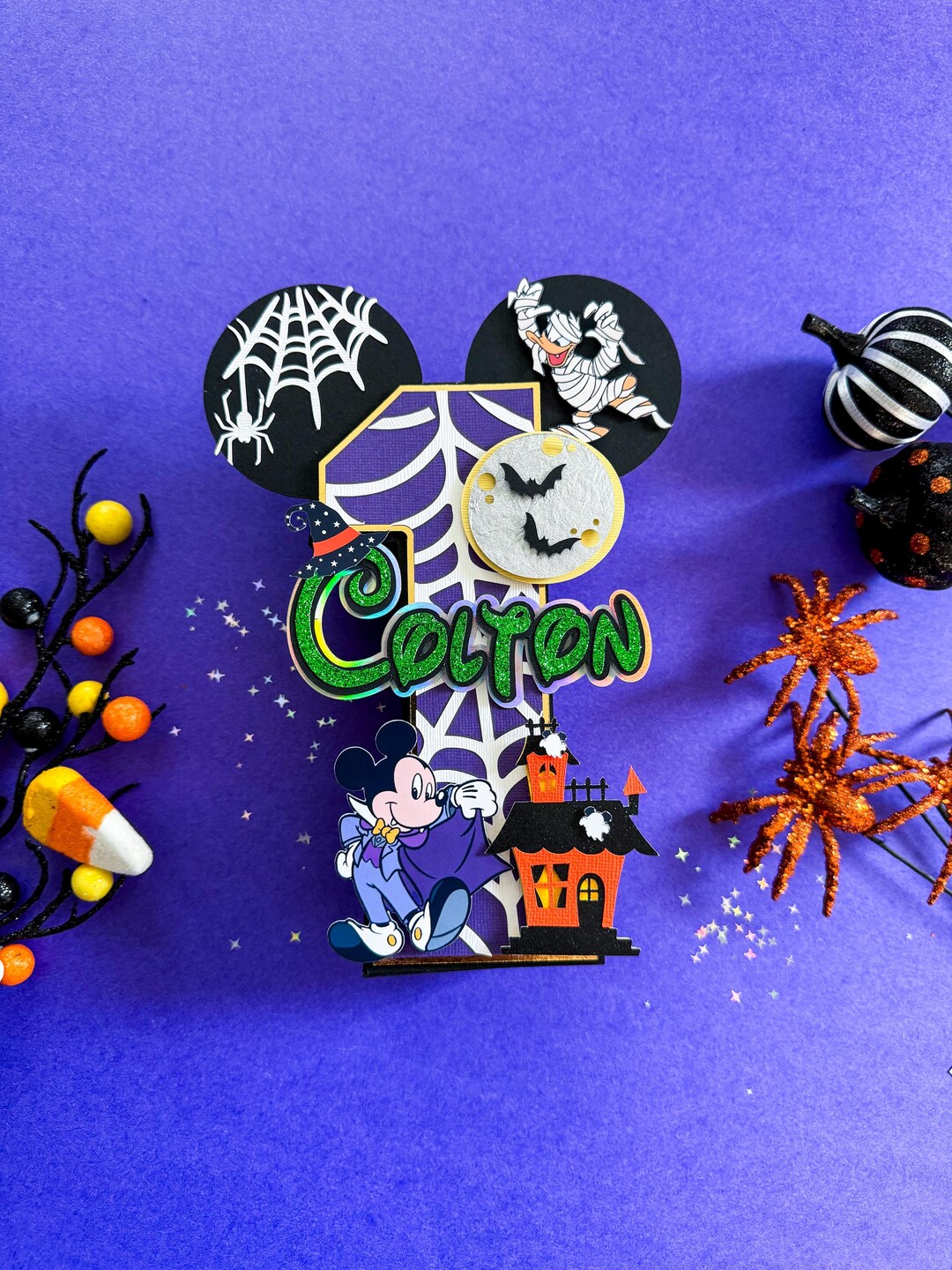 Mickey Halloween Number 3D, Mickey Halloween Letter 3D, Mickey Party ...