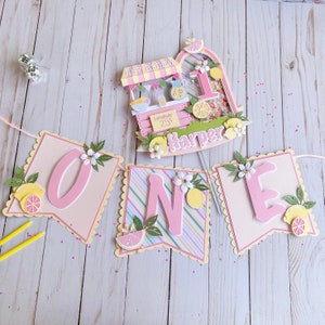 Pink Lemonade High Chair Banner,lemonade Party,pink Lemonade 1st ...