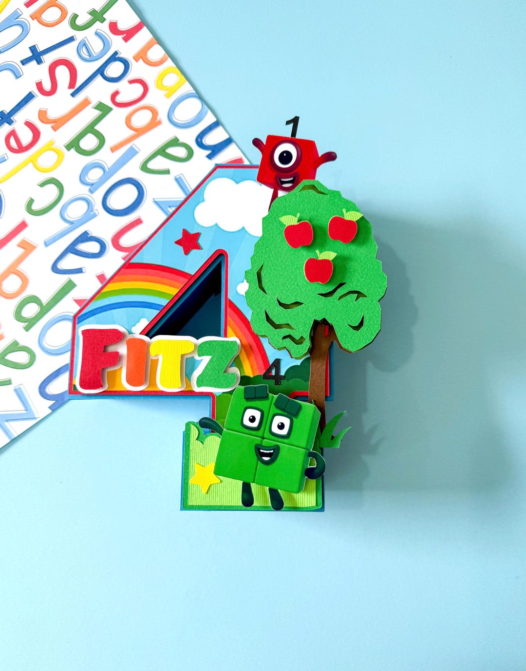 Number Blocks 3D Number, Numberblocks Birthday Decorations ...