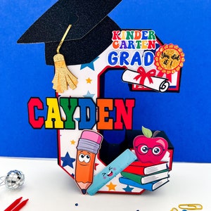 Kindergarten Graduation Letter 3d,kinder Party Decoration,preschool ...