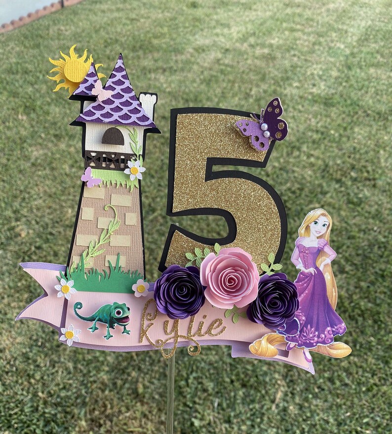 Tangled Cake Topper Rapunzel Cake Topperrapunzel - Etsy