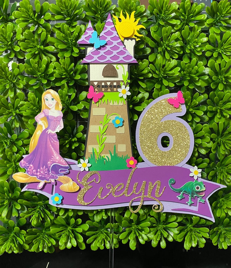 Tangled Cake Topper Rapunzel Cake Topperrapunzel - Etsy