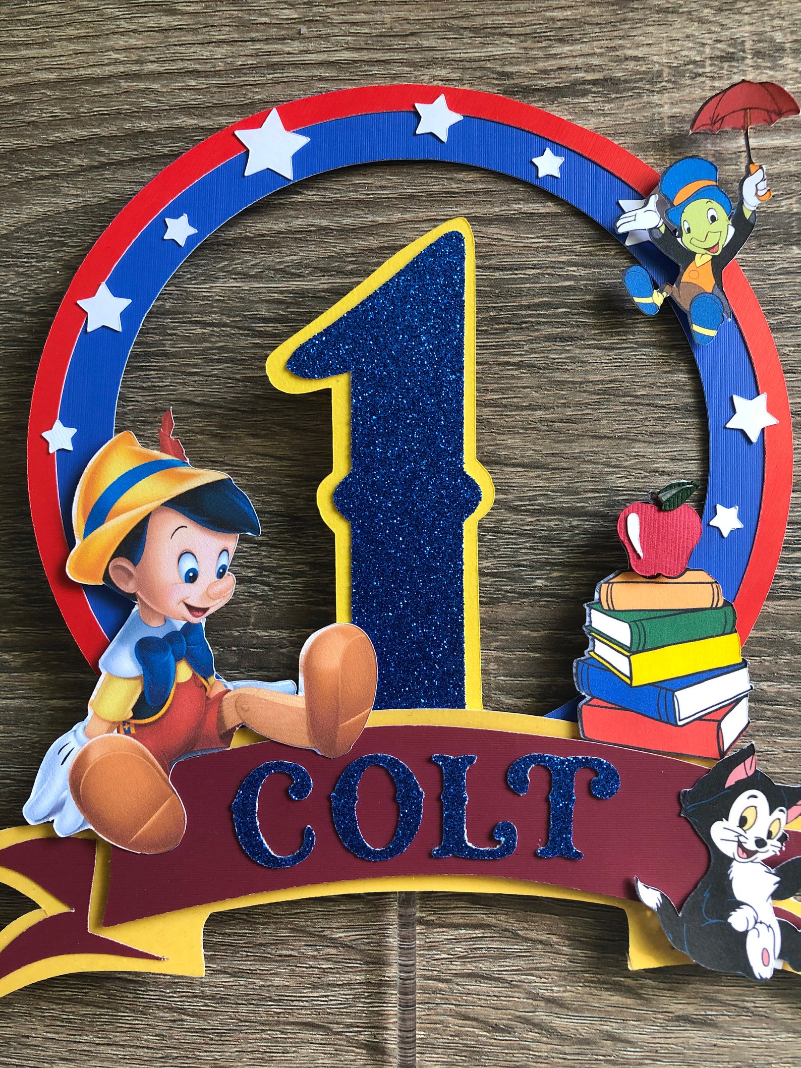 Pinocchio Cake Topperpinocchio Party Decoration Boy 1st | Etsy