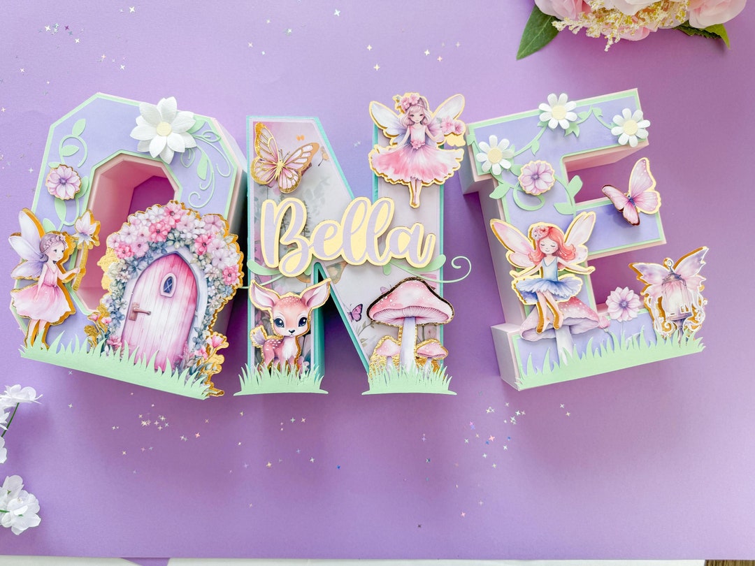 Fairy 3D Letters, Fairy Party Theme,fairy First Birthday,fairy Party Decoration,nursery Room ...