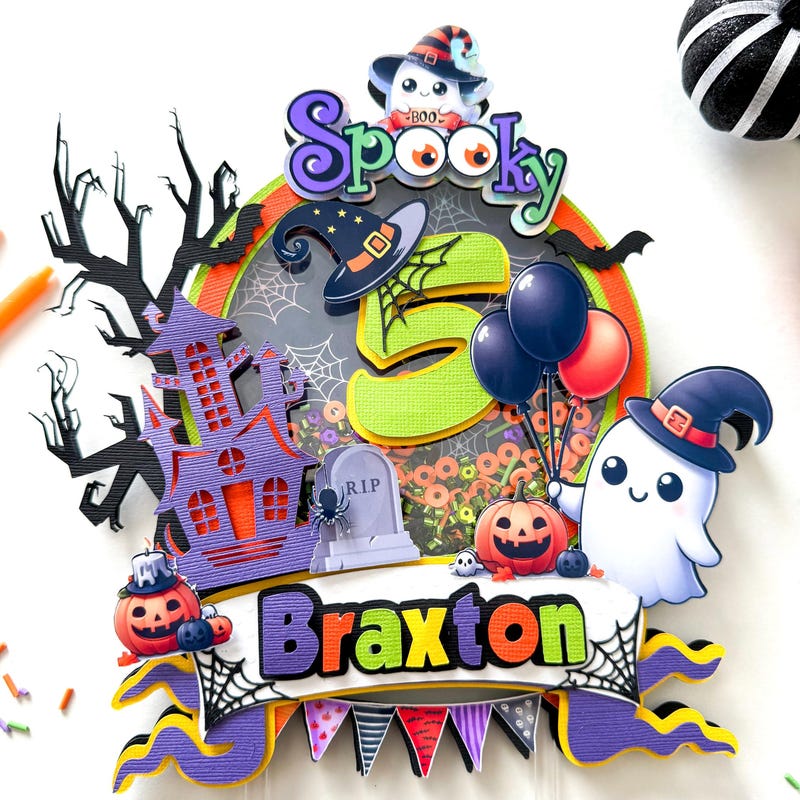 Halloween Cake Topper - Etsy