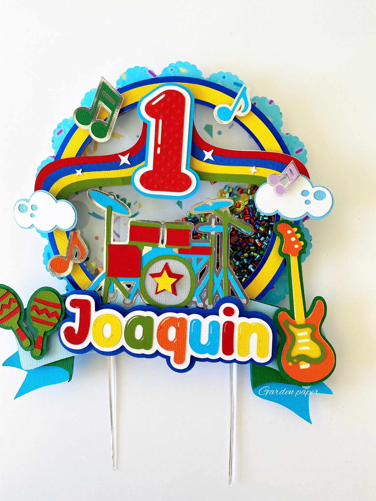 Music Cake Topper Music Shaker Cake Topper Party Decor - Etsy